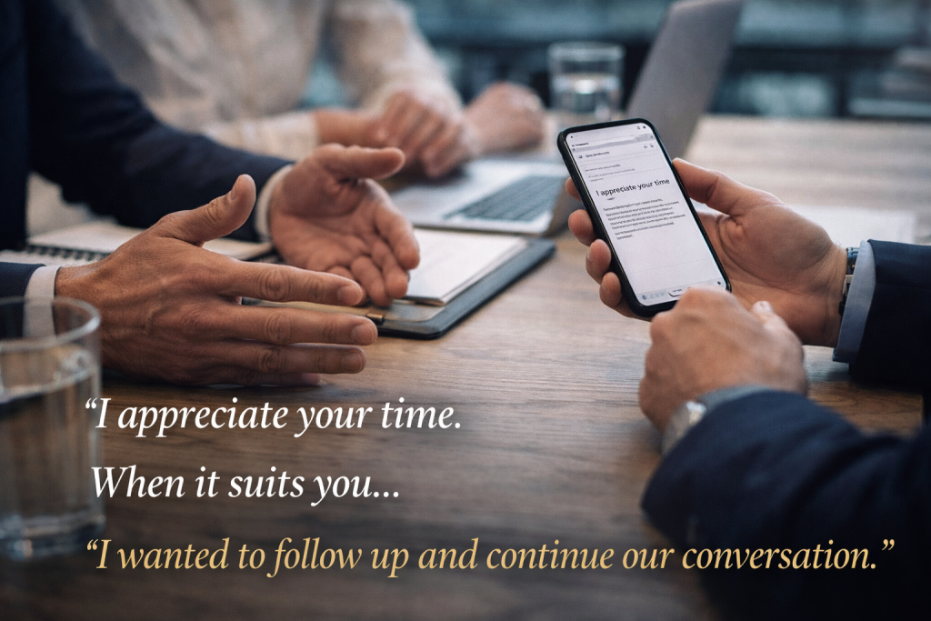 Confidence, Communication and Professional Courtesy - VIP Business Network